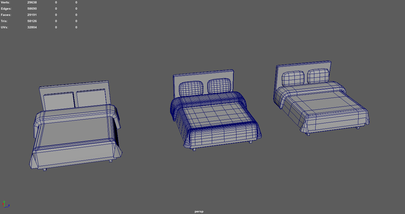 ArtStation - Bed/Sofa Modeling