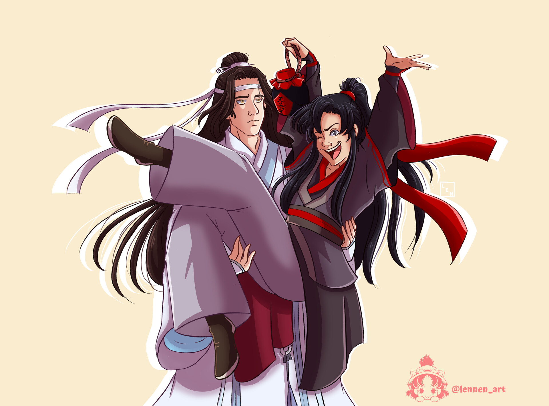 ArtStation - Lan Zhan and Wei Wuxian
