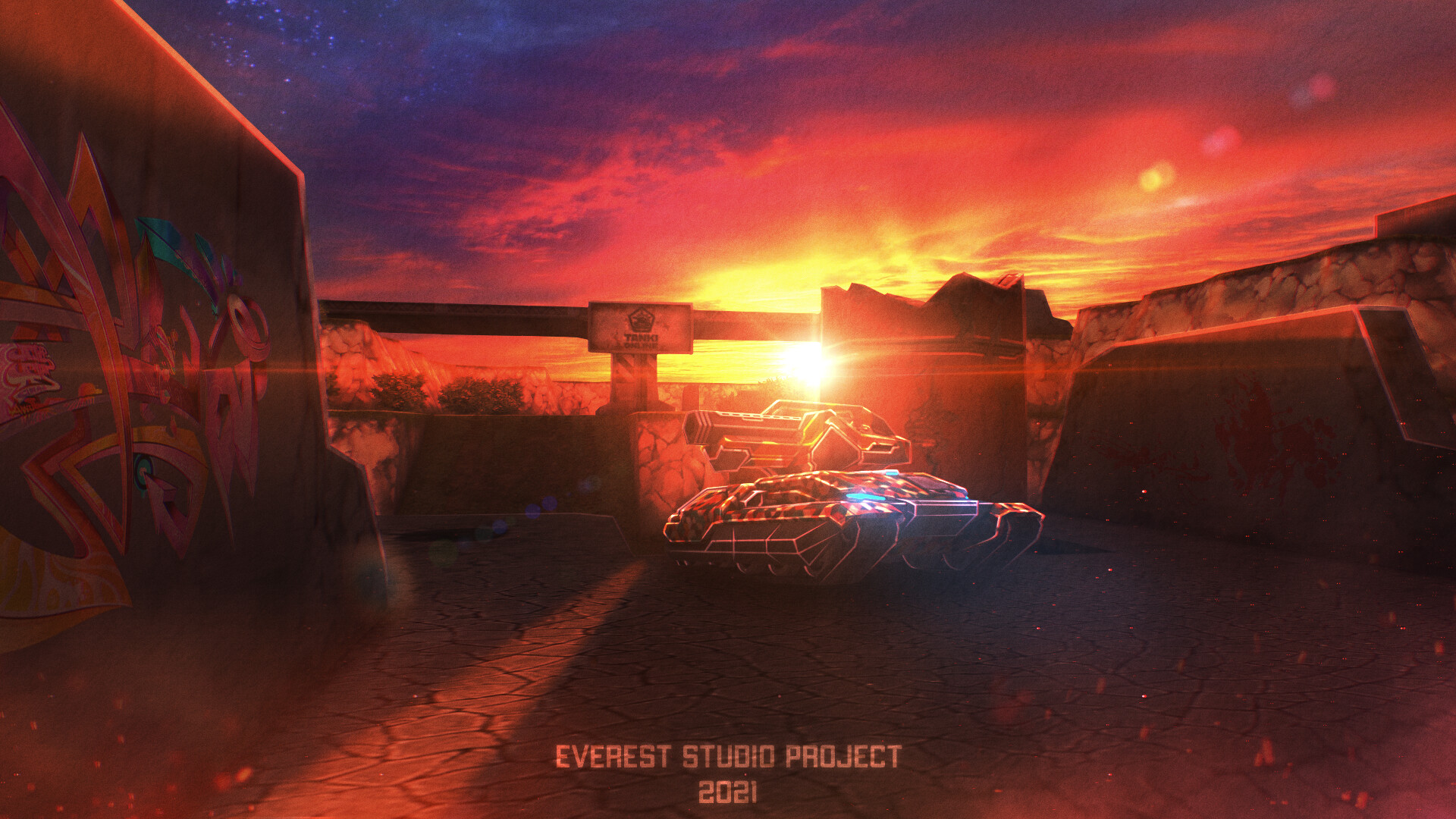 ArtStation - Hunter x Hammer Sunset Tanki Online art