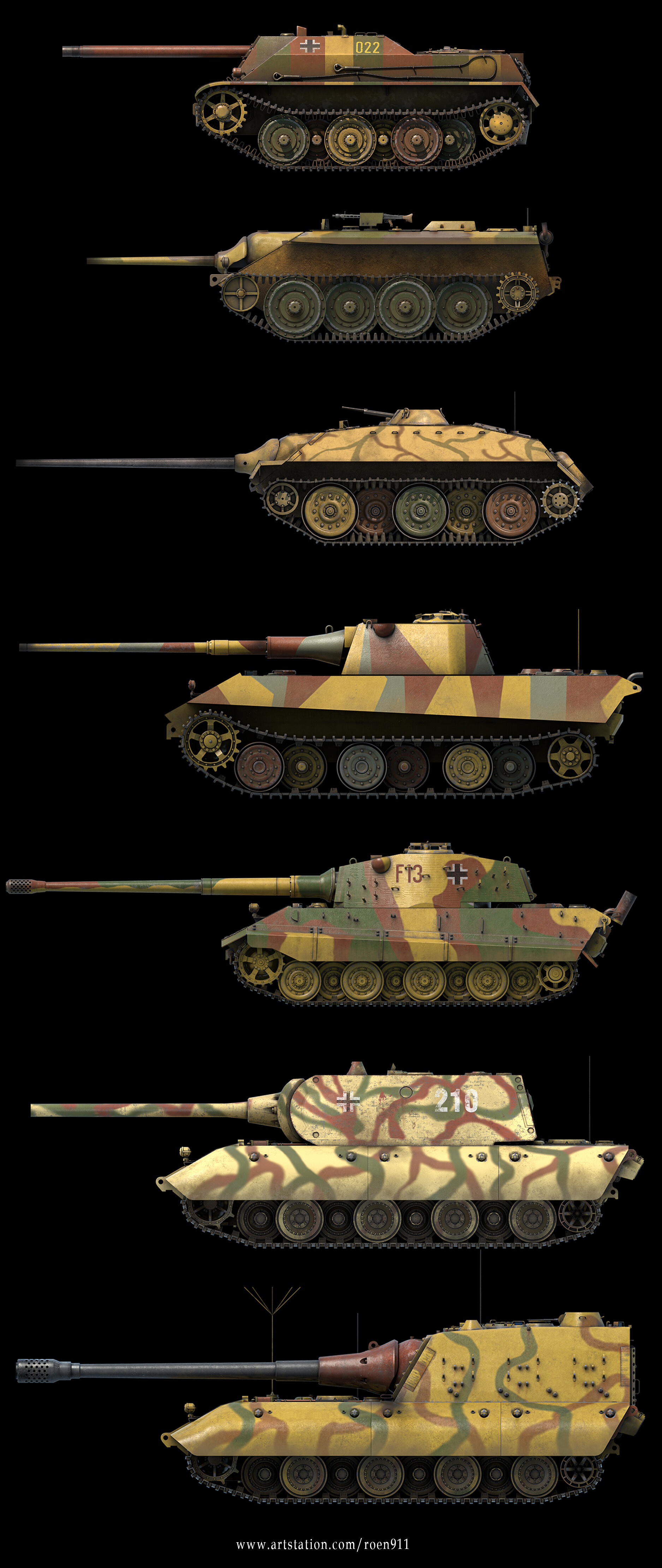Antonis (rOEN911) Karidis - WW2 German Tank Profiles part 1