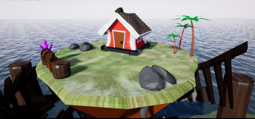 ArtStation - Floating Island 3D Asset