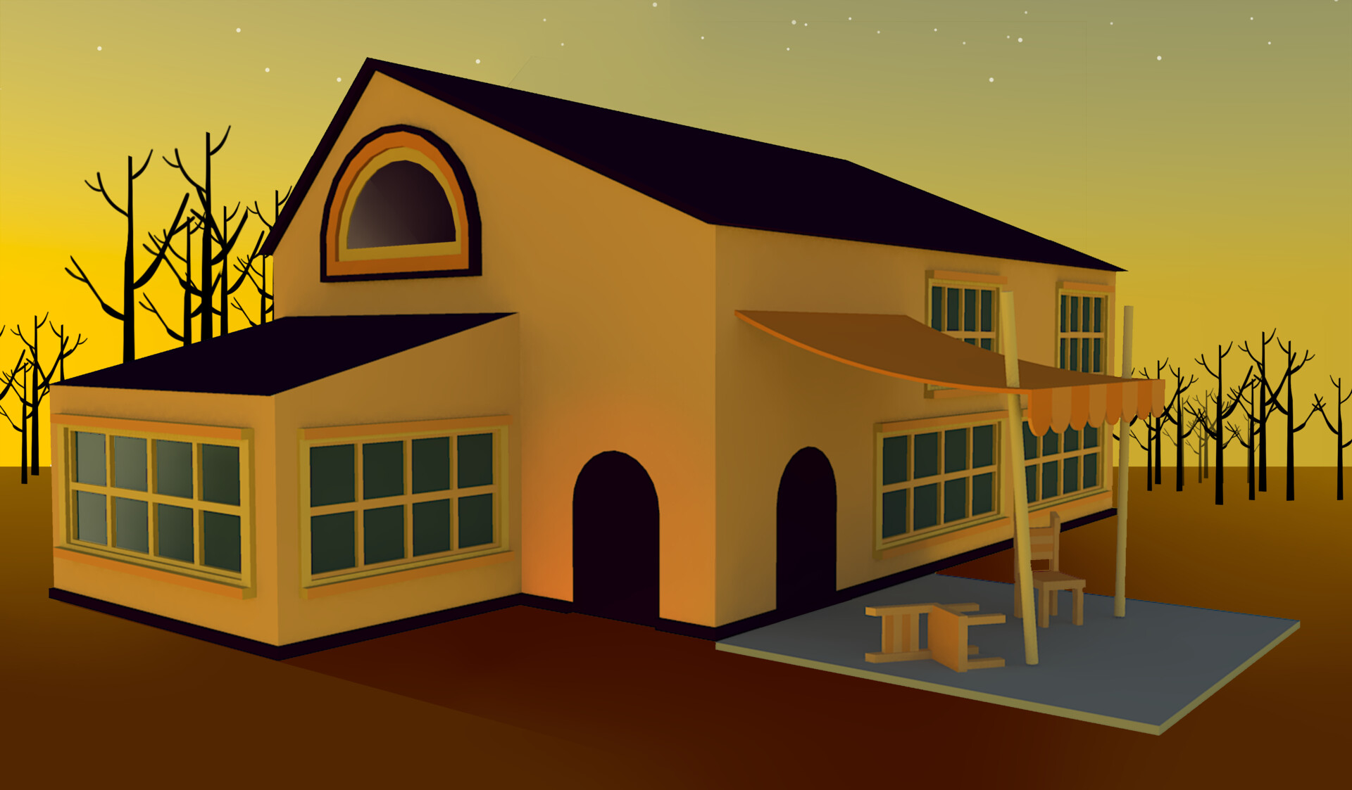 ArtStation - Eerie House, Render