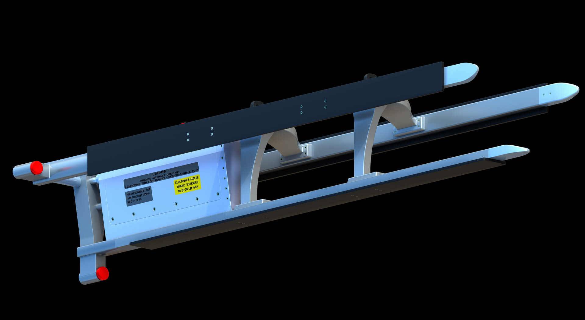Edgar B - AGM-65 Maverick on LAU-88/A Triple-Rail Missile Launcher