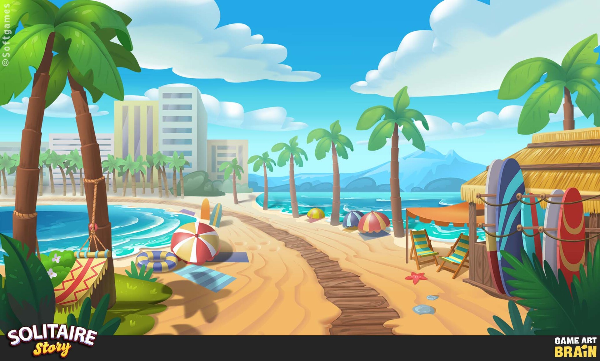 Game Art Brain - Creation & Consulting - Solitaire Backgrounds