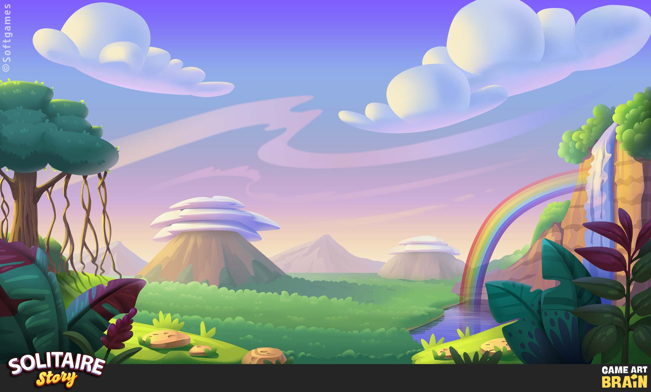 Game Art Brain - Creation & Consulting - Solitaire Backgrounds