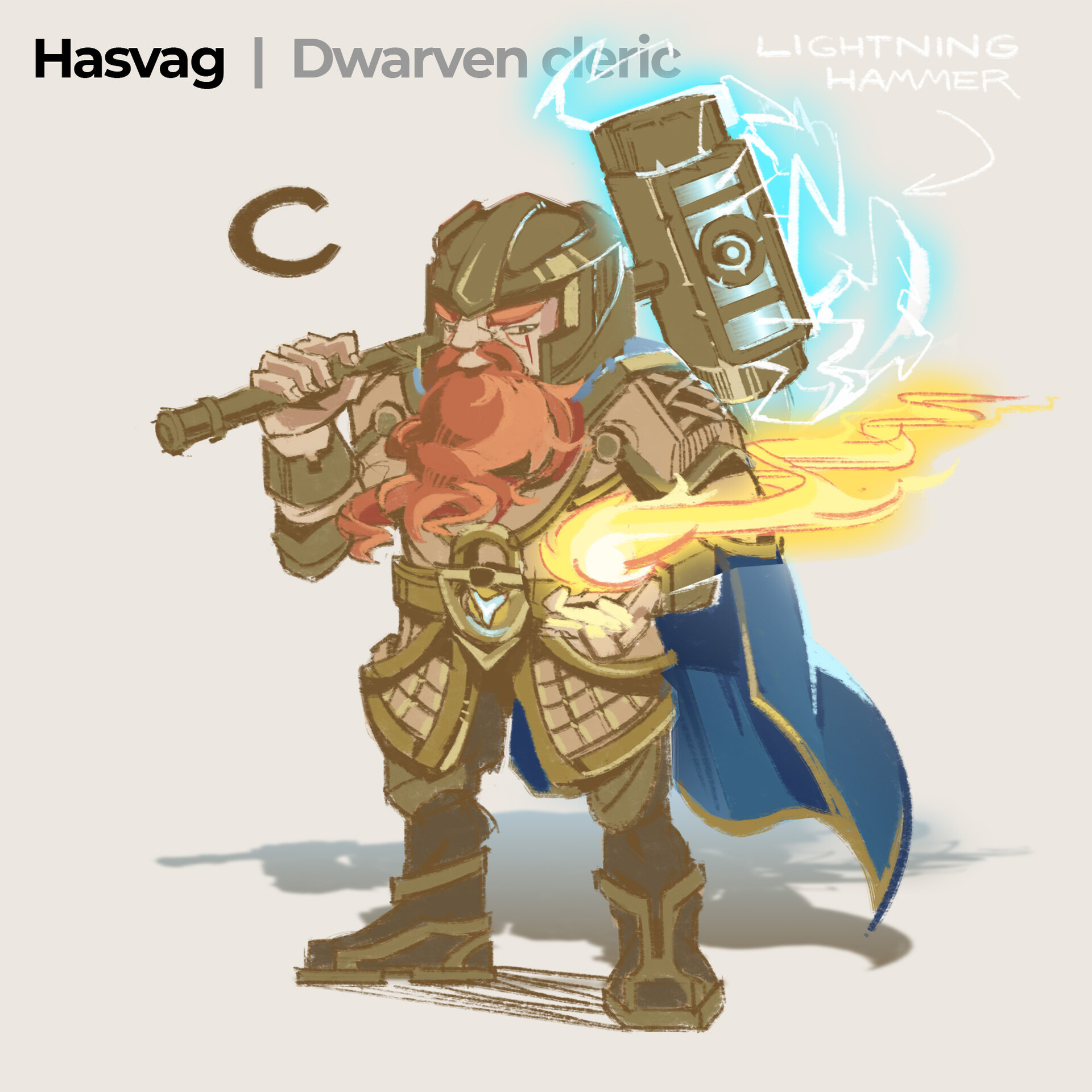 ArtStation - Hasvag - character design for a DnD squad