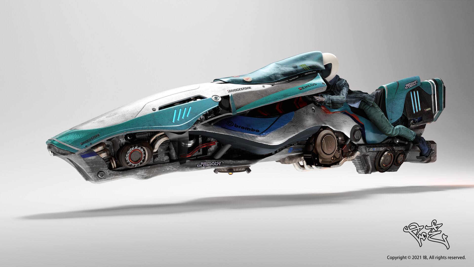 ArtStation - Flying motorcycle