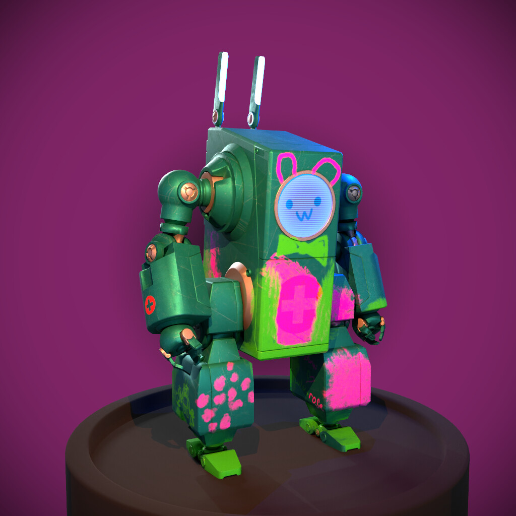 ArtStation - Bunni the Nurse Bot, Loïc Bouchard