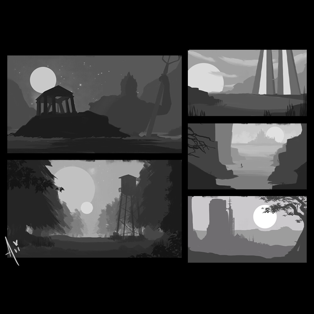 ArtStation - Environmental Concepts - Thumbnails