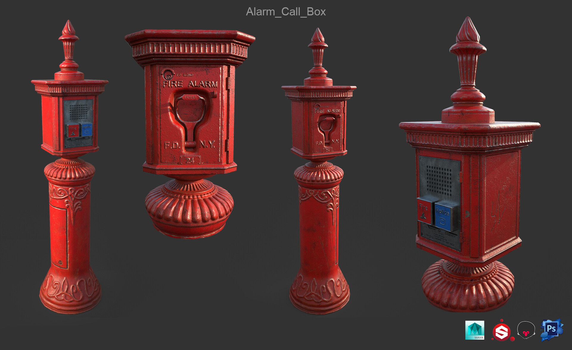 ArtStation - Fire Alarm Call Box