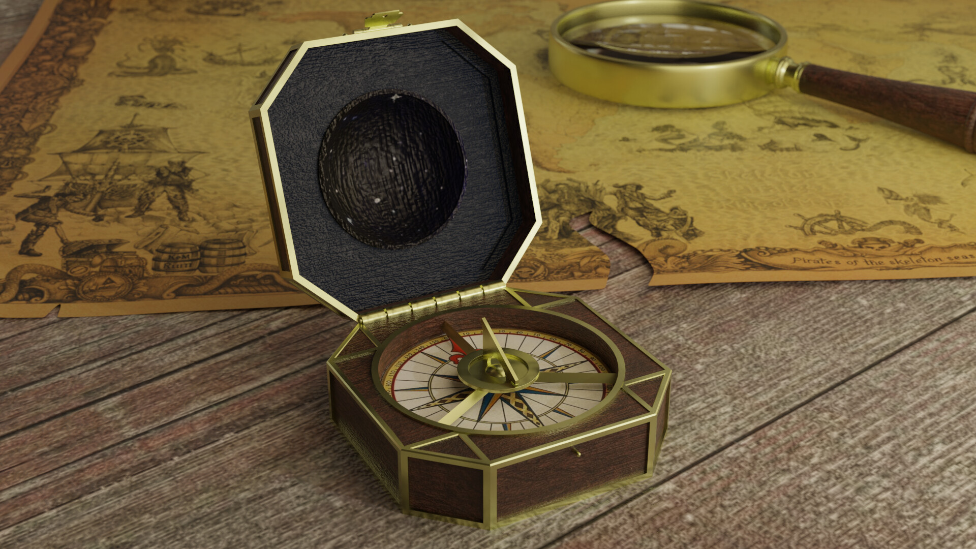 ArtStation - Jack Sparrow's Compass