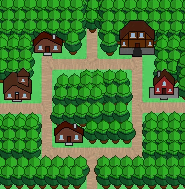 ArtStation - Pixel village