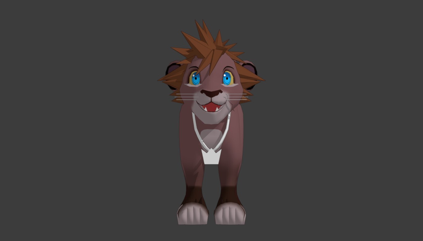 Artstation Sora Versión El Rey León De Kingdom Hearts