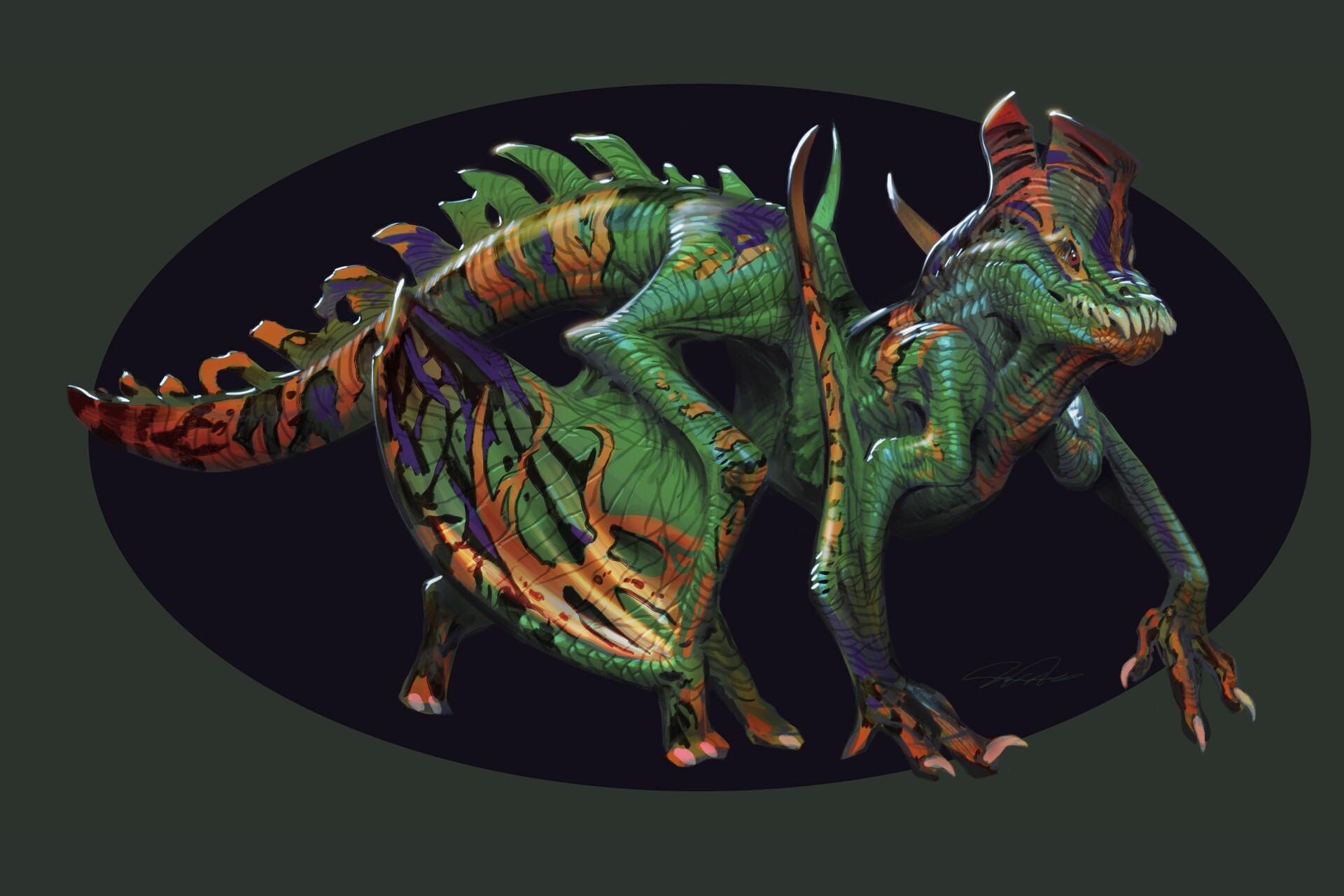 ArtStation - Small quadra-winged dragon