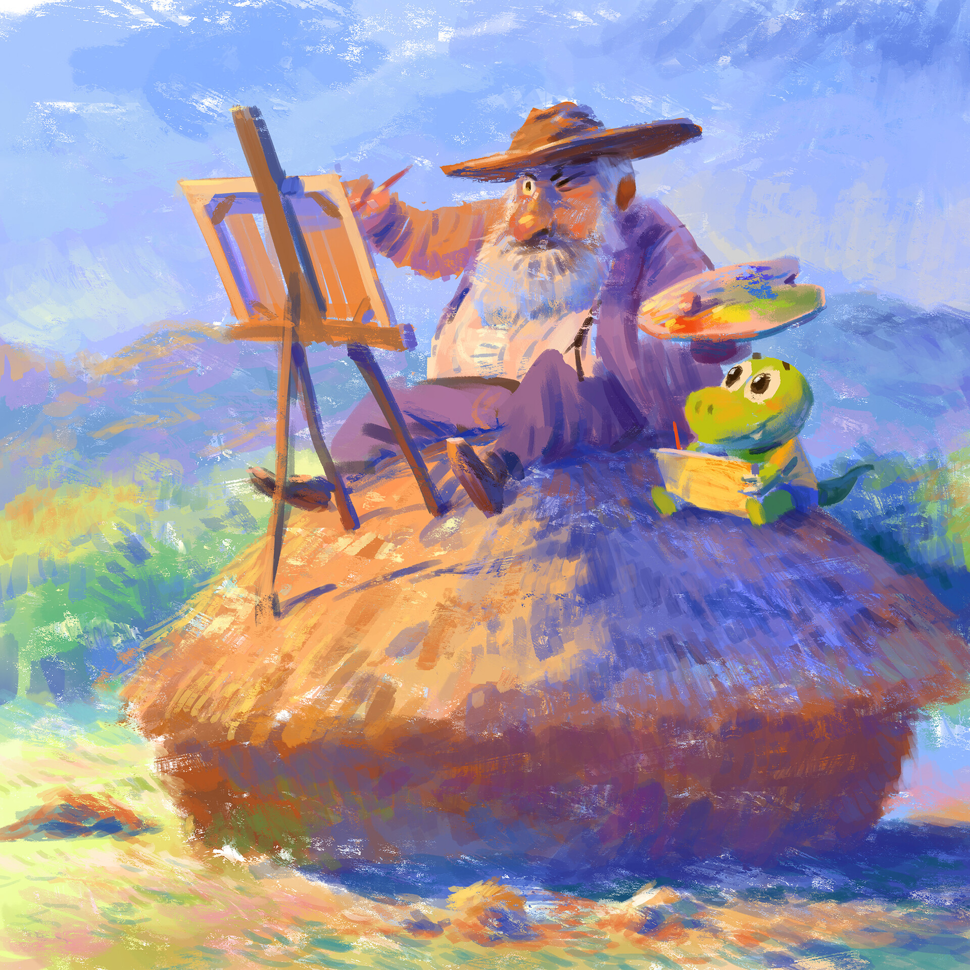 ArtStation - Painting with master Monet