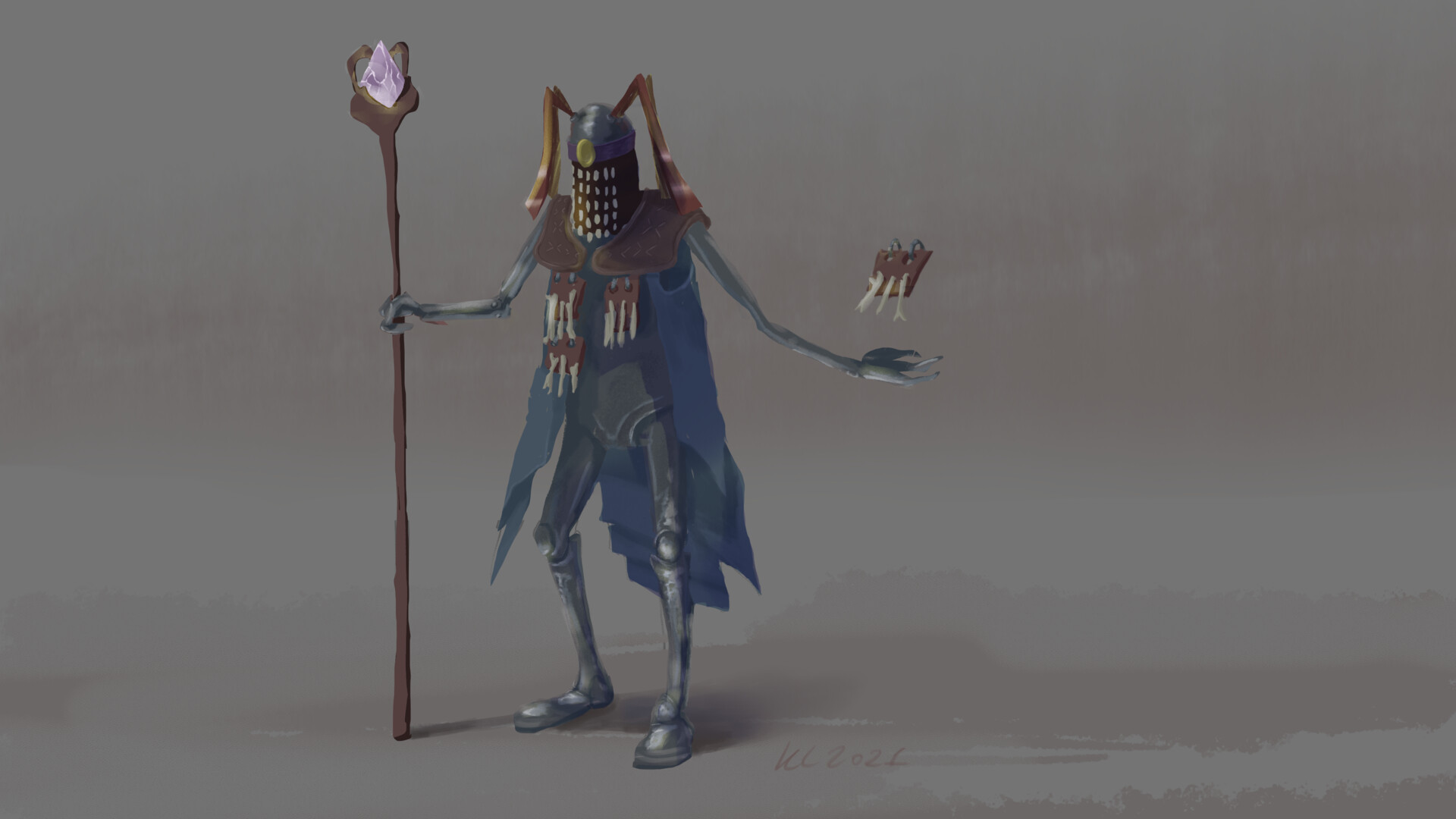 ArtStation - Concept art for a game character battle mage