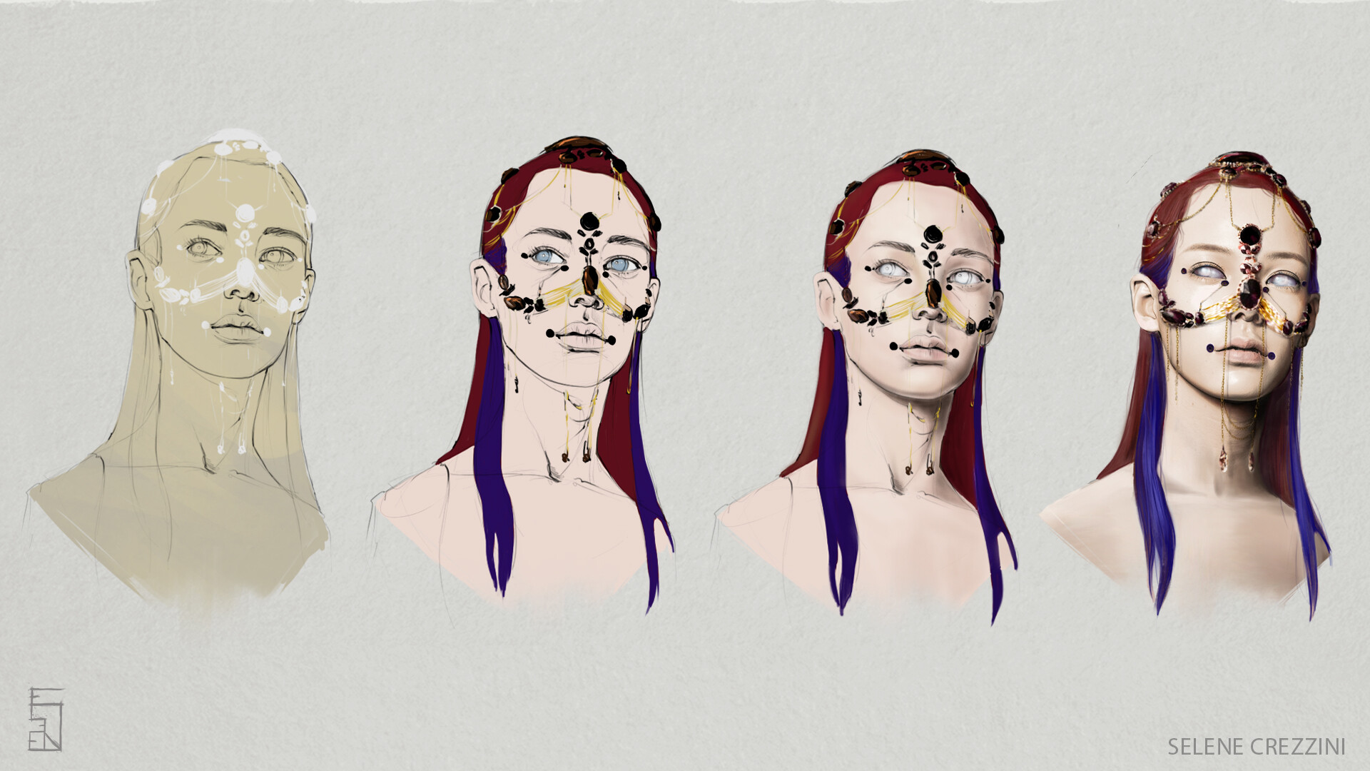 Selene Crezzini - The Queen - Face Jewerly