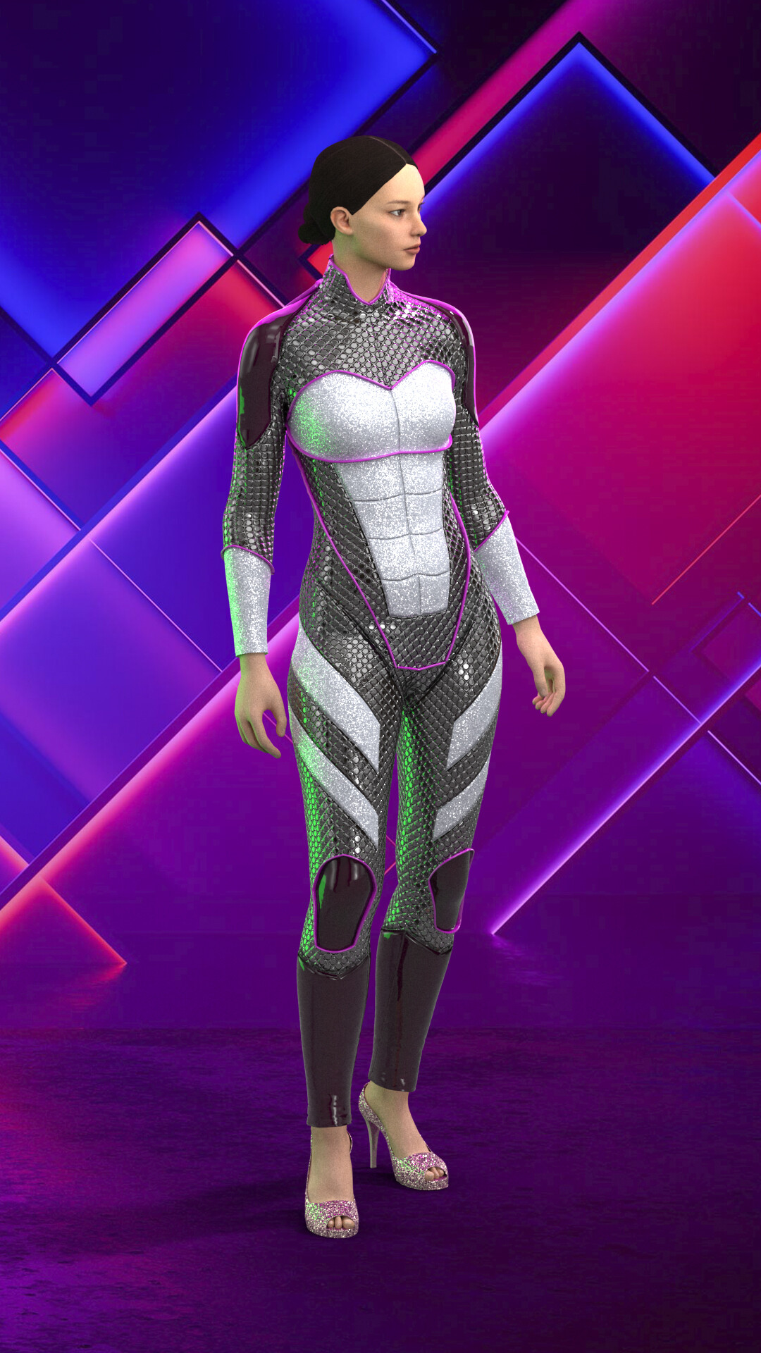 ArtStation - superhero costume. Marvelous designer