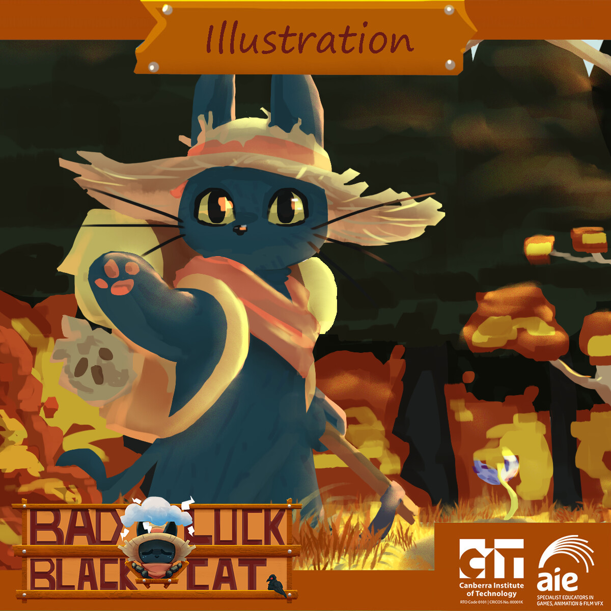 Hannah Levi - Bad Luck Black Cat - Concept Art