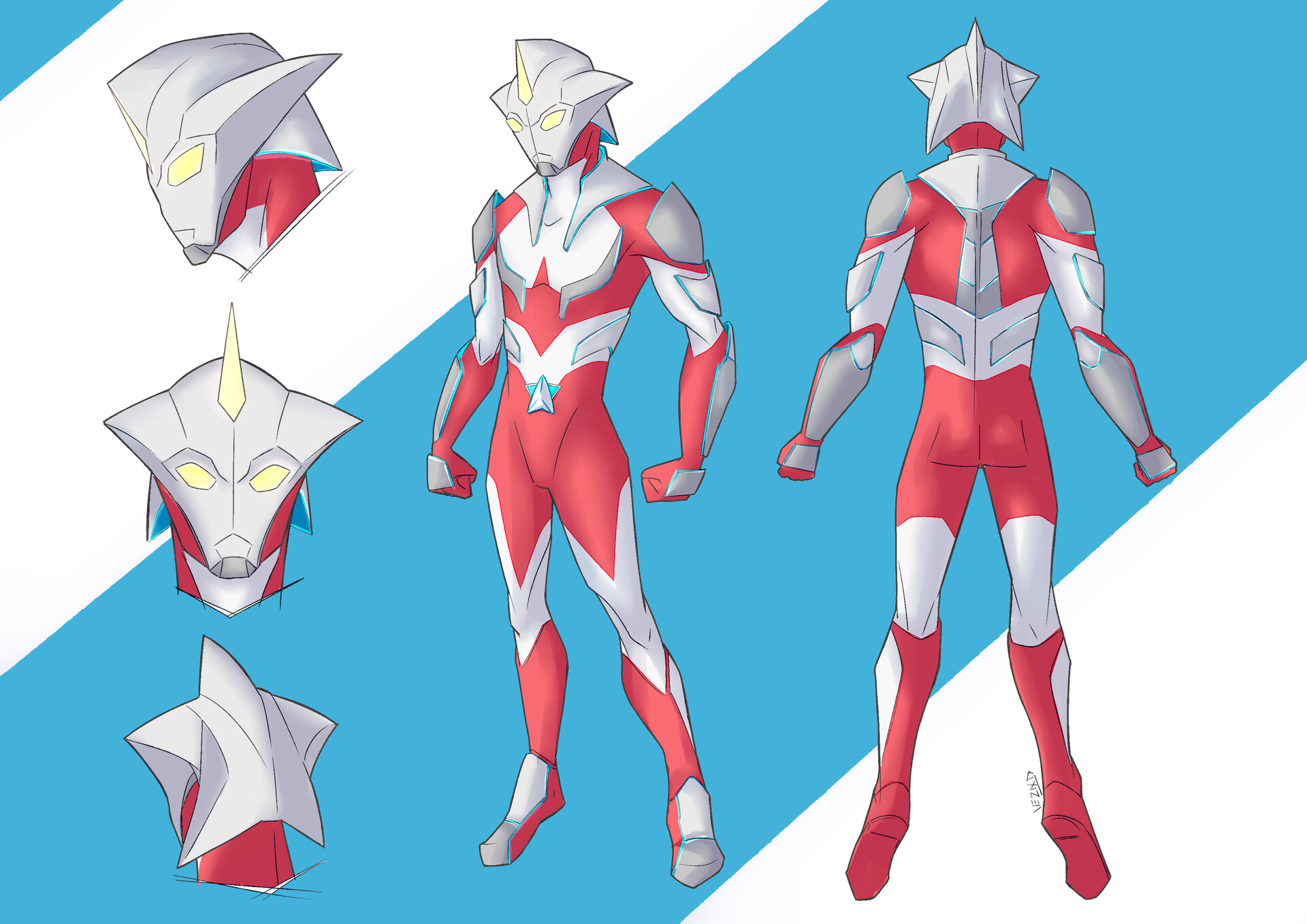 ArtStation - Ultraman Hoshi Character Sheet