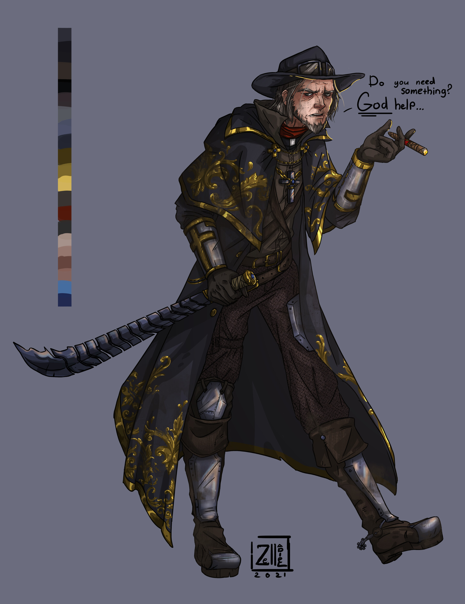 ArtStation - Father Marcus (DnD Cleric)