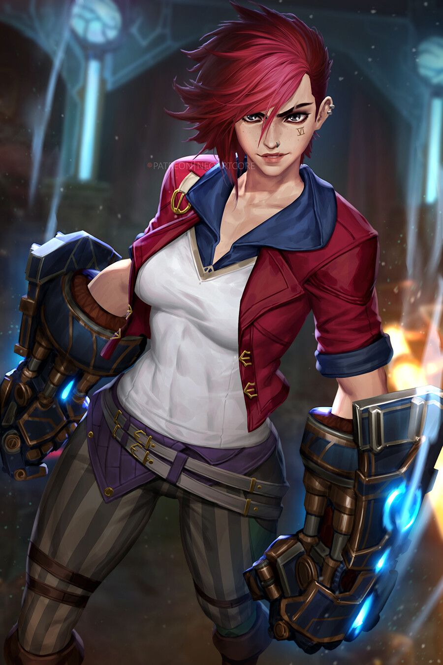 Artstation Vi Portrait Yujin Jung League Of Legends P