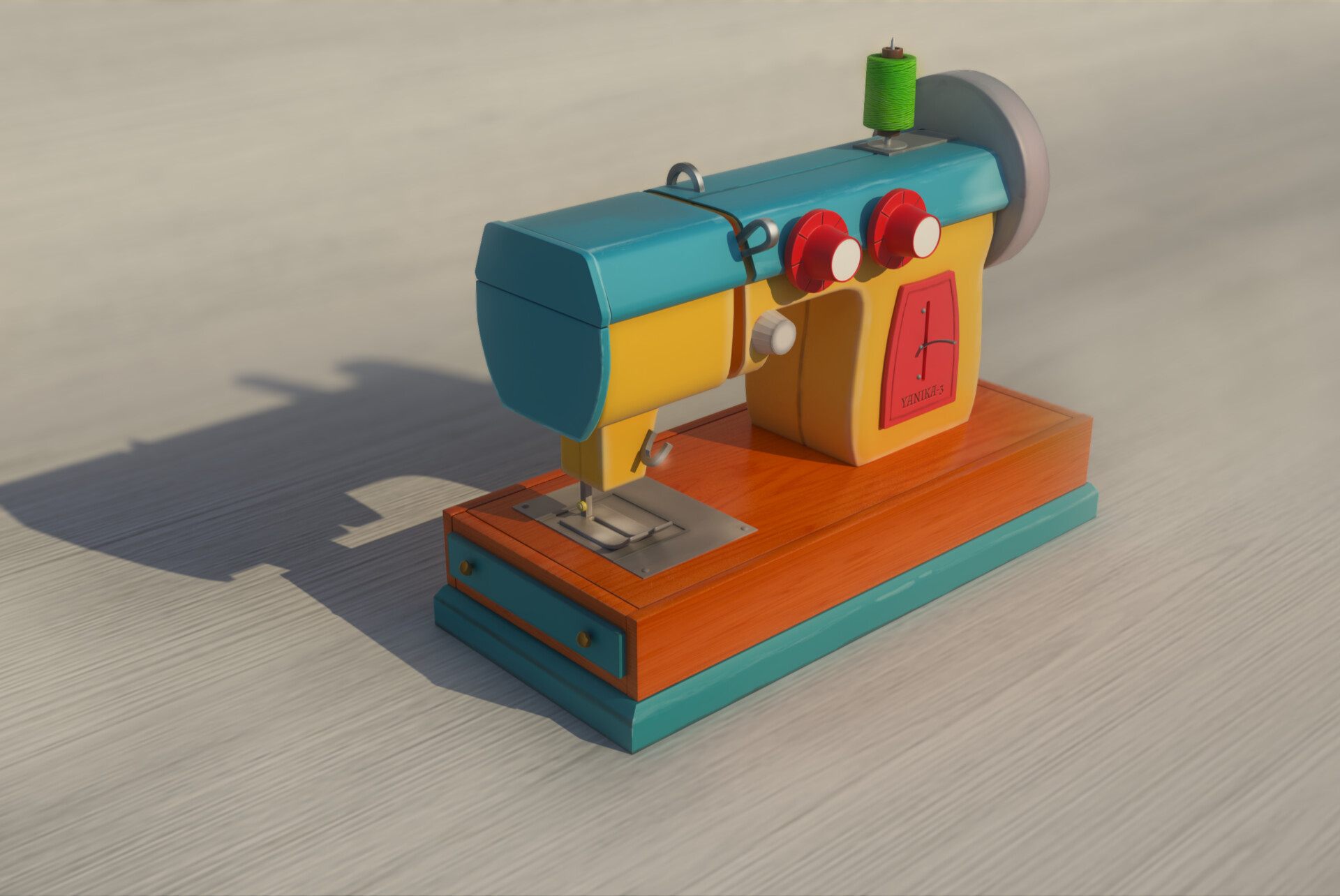 ArtStation - 3d sewing machine