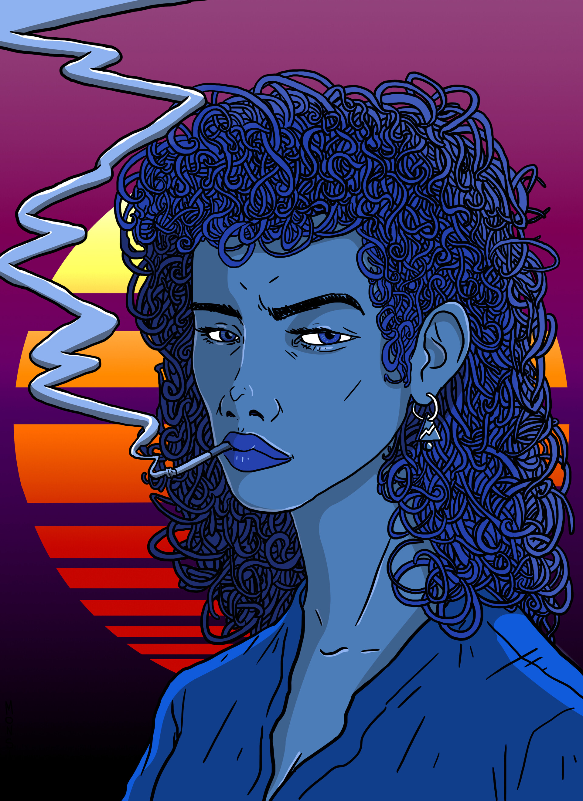 ArtStation - 80s Portrait