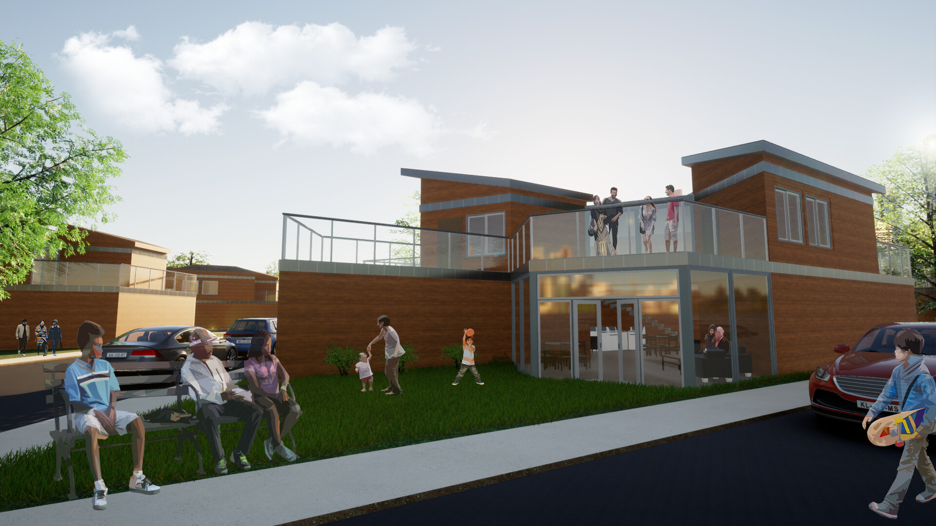 ArtStation - Prefabricated Housing Module Renders