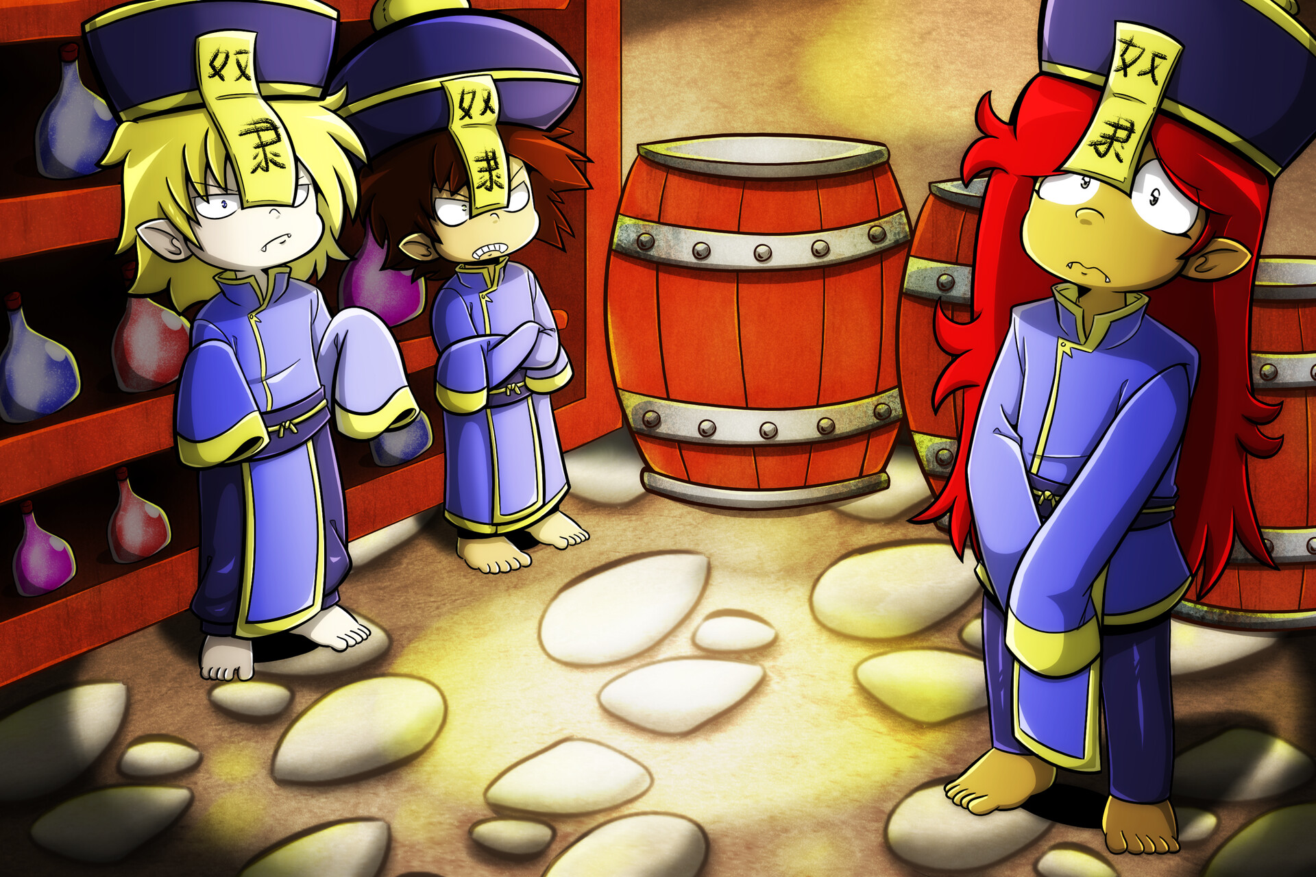 ArtStation - Commission: Wine Cellar Guards!