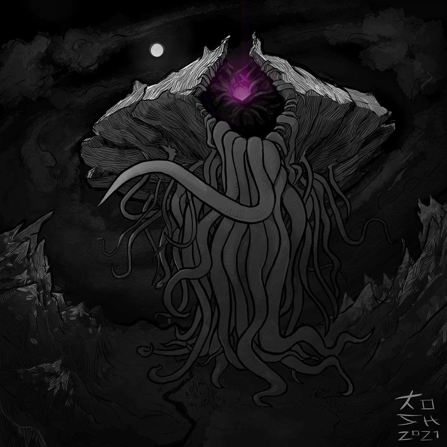 ArtStation - Magictober Day 26 “Eternal Night”