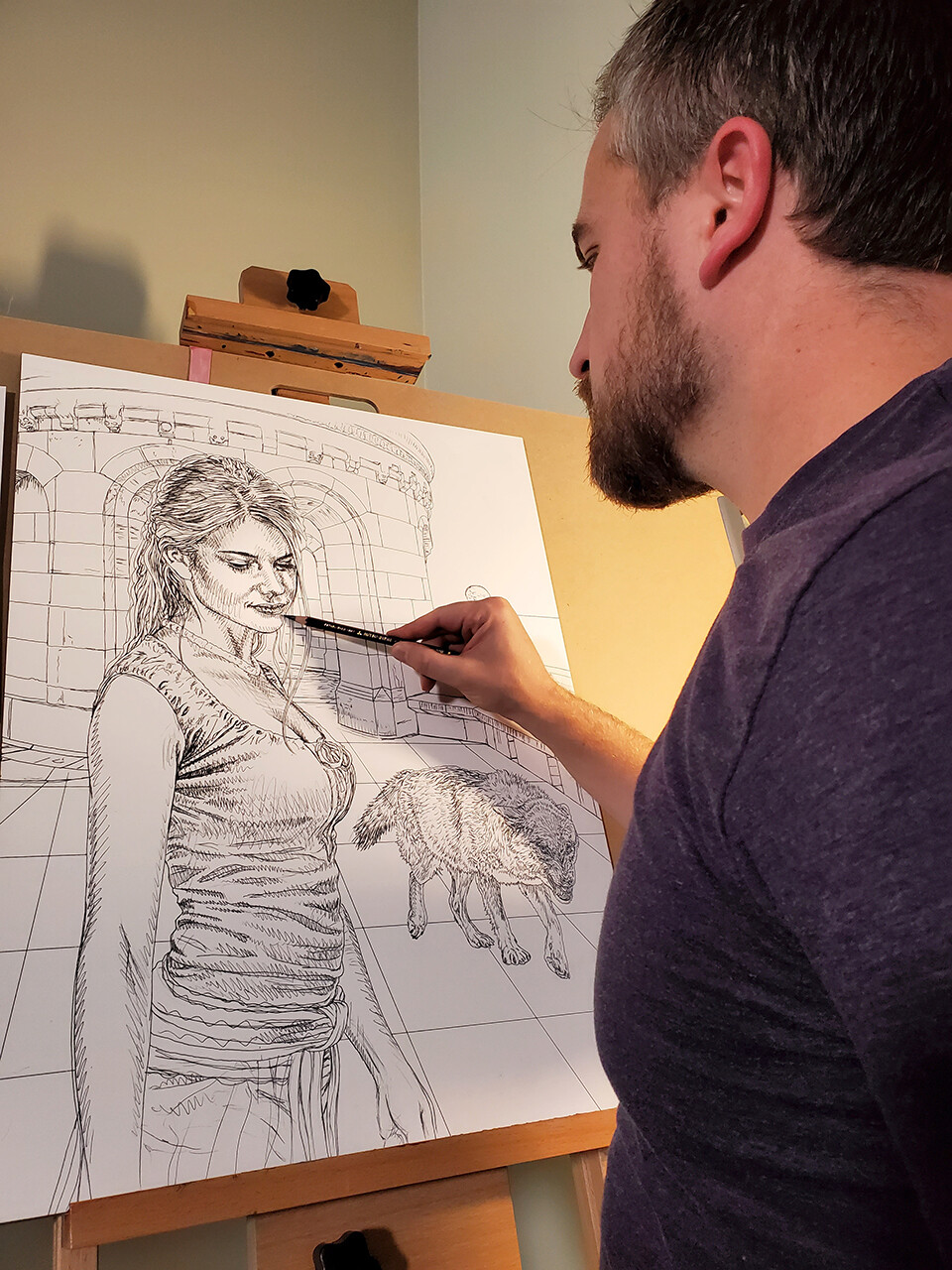 Brian C Hailes - The Maiden and the Dire Wolf