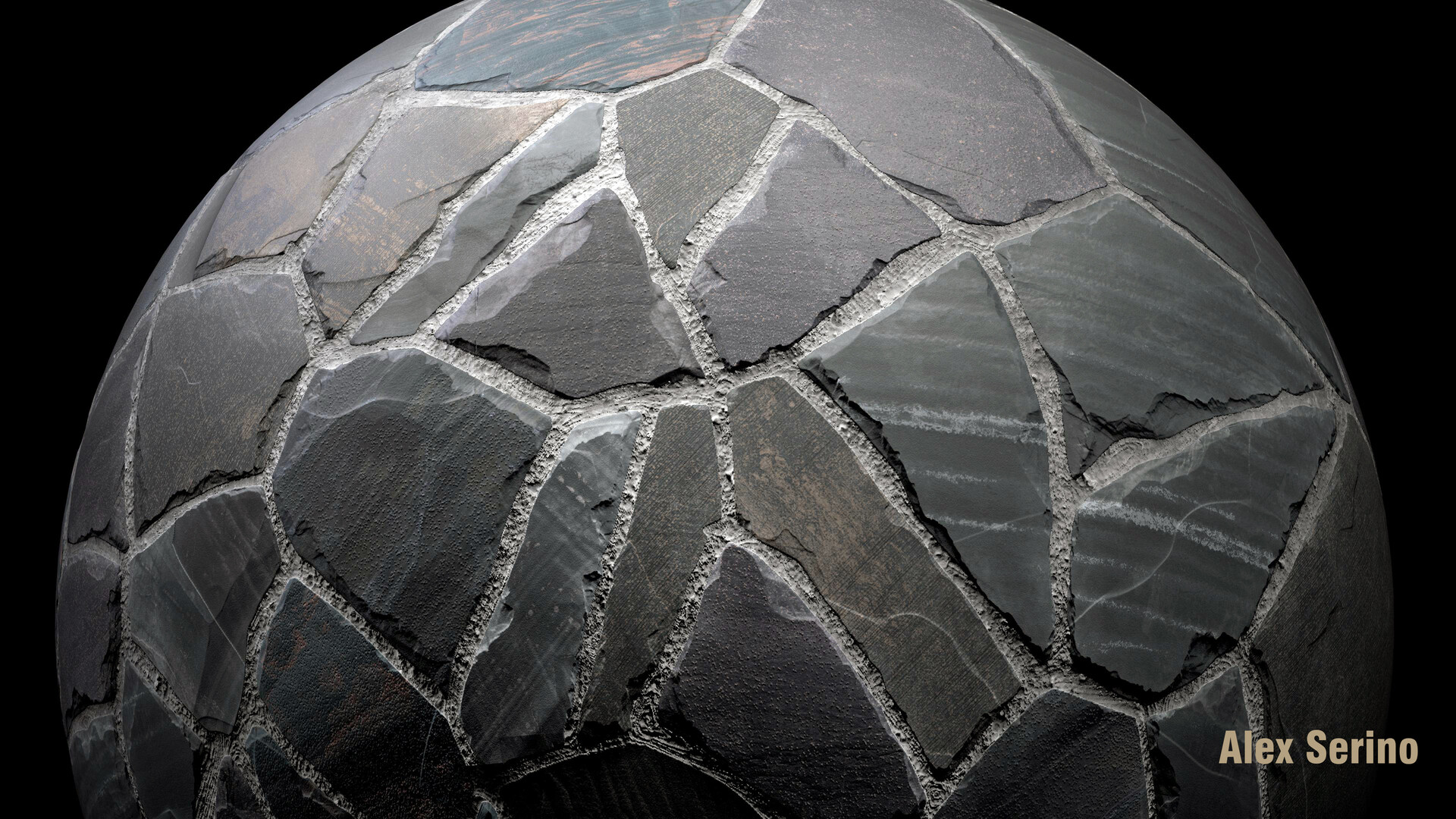 ArtStation - Bluestone (Home exterior decor Mixed Flagstones ...