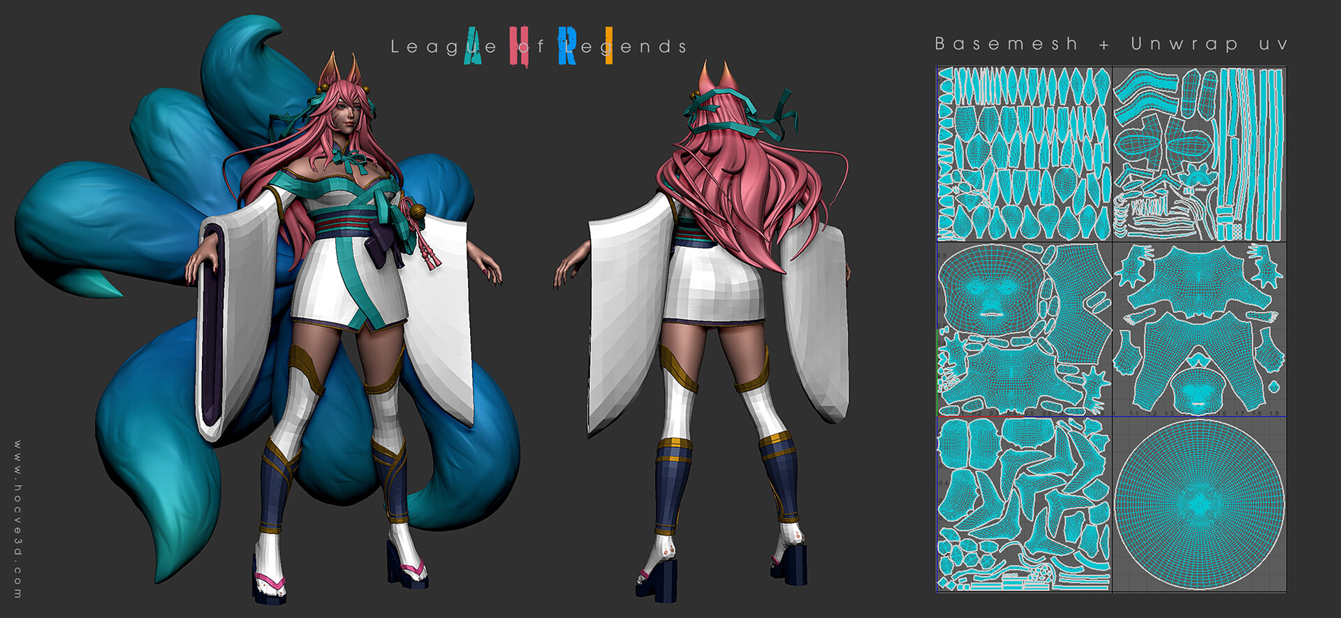 Diep Duong Van - Ahri LOl fanart 05