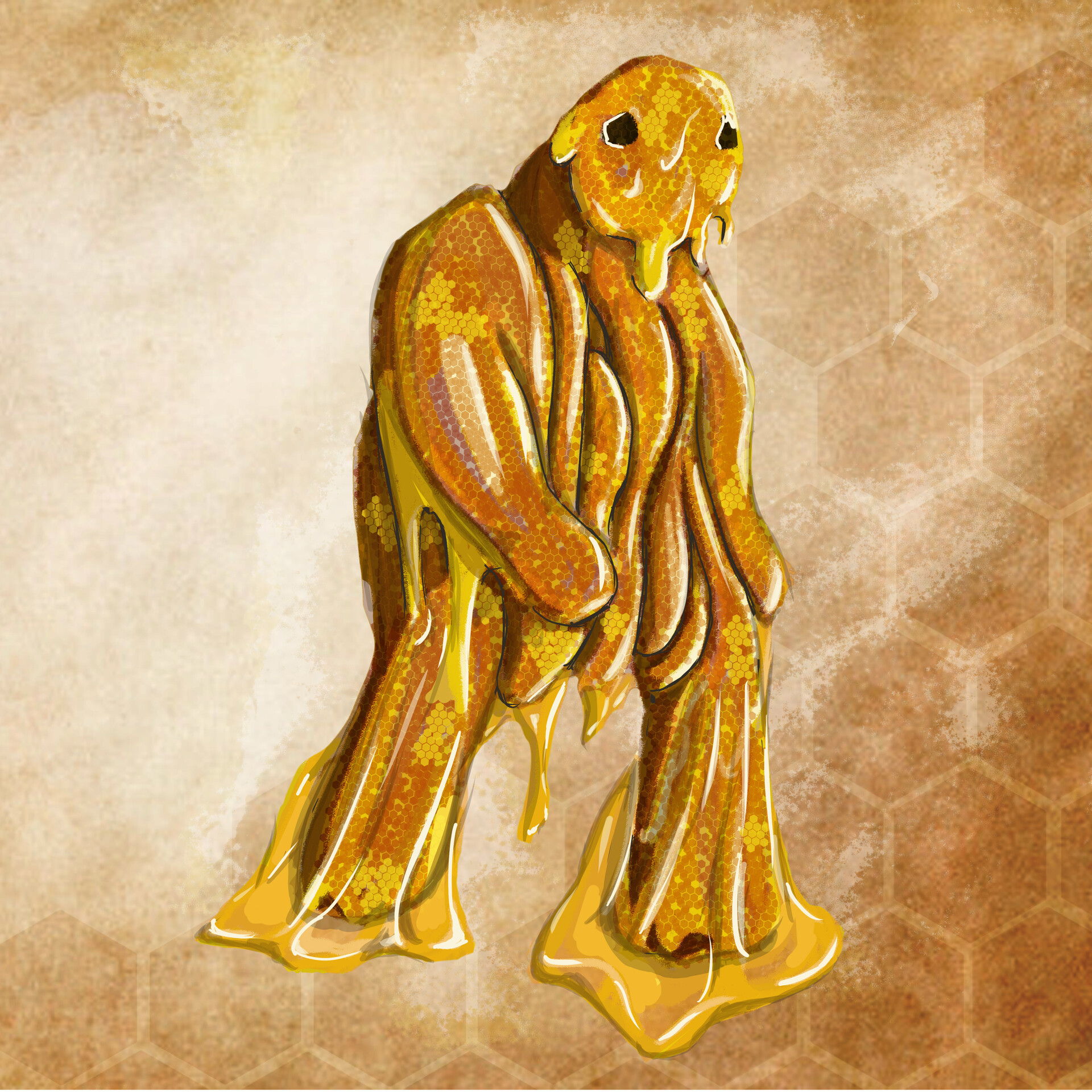 ArtStation - Honeycomb Golem