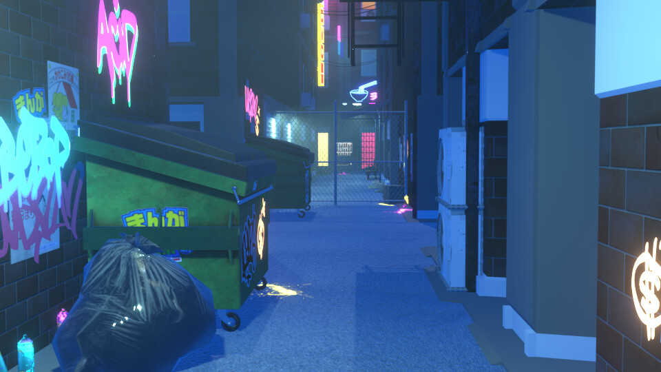 ArtStation - cartoon shader street view