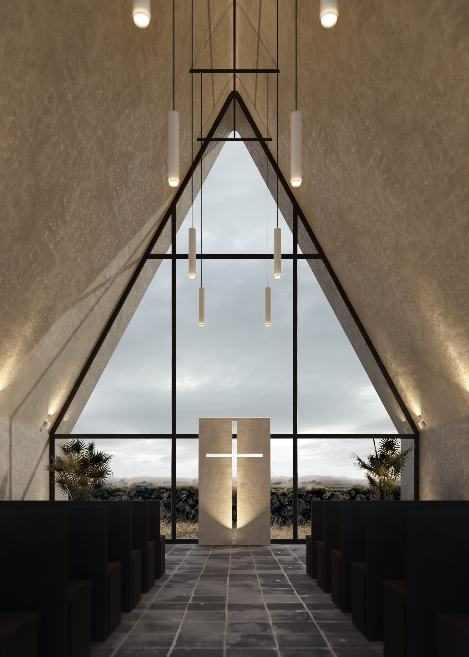 Сергей Денисов - Minimalist church in Iceland
