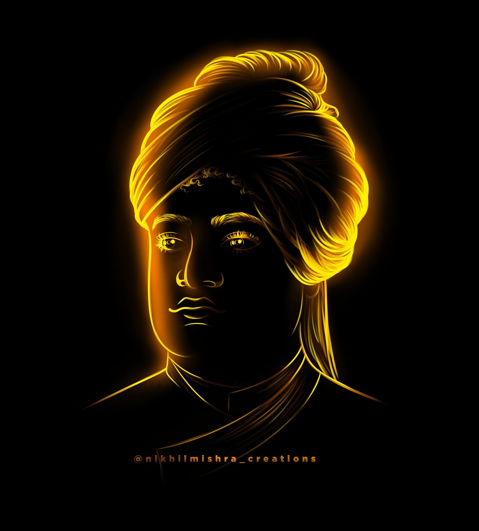 ArtStation - Swami Vivekananda ji digital art