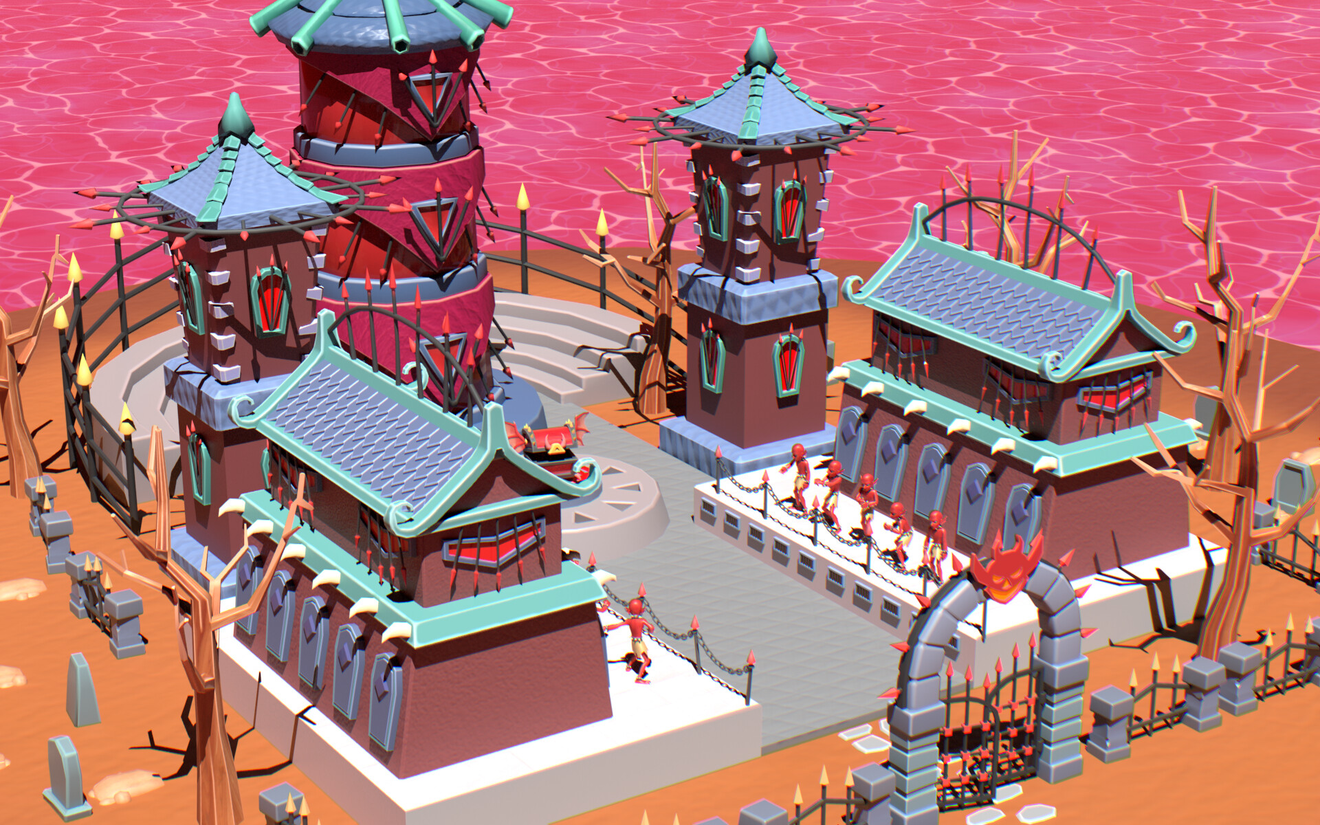 ArtStation - Hell Themed Environment Work!