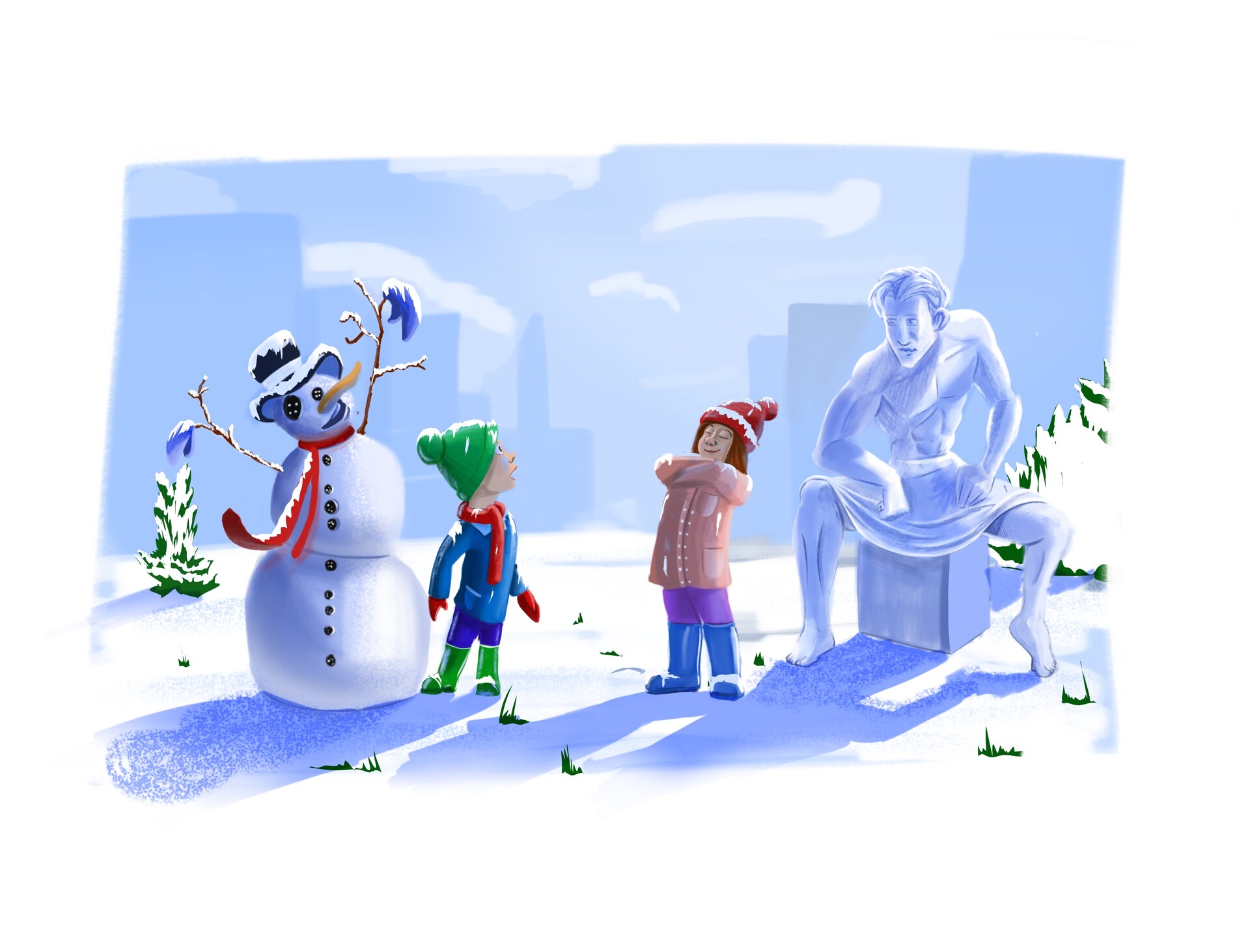 ArtStation - Snowman contest