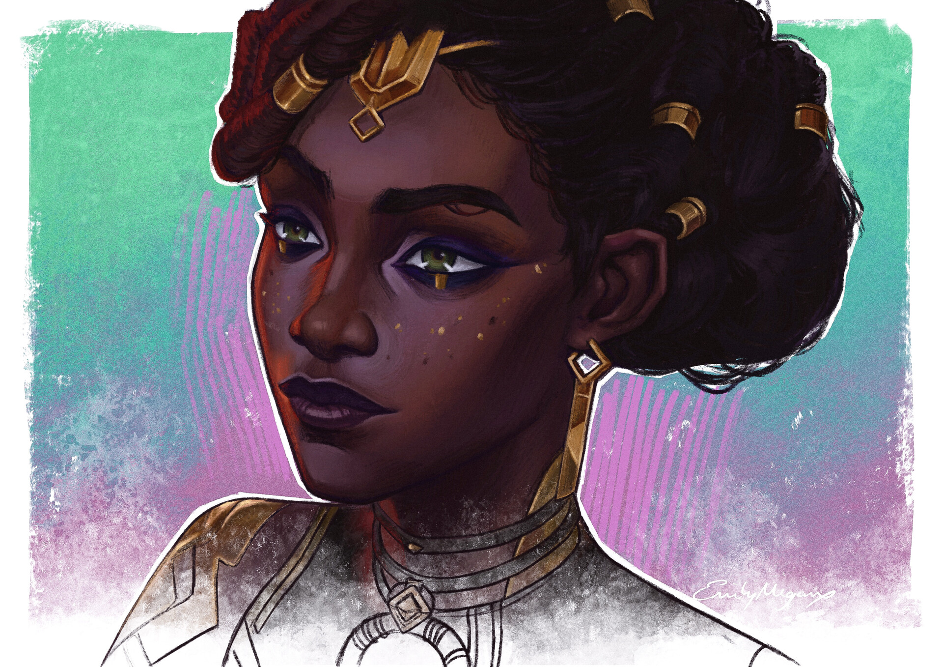 ArtStation - Mel Medarda Arcane study