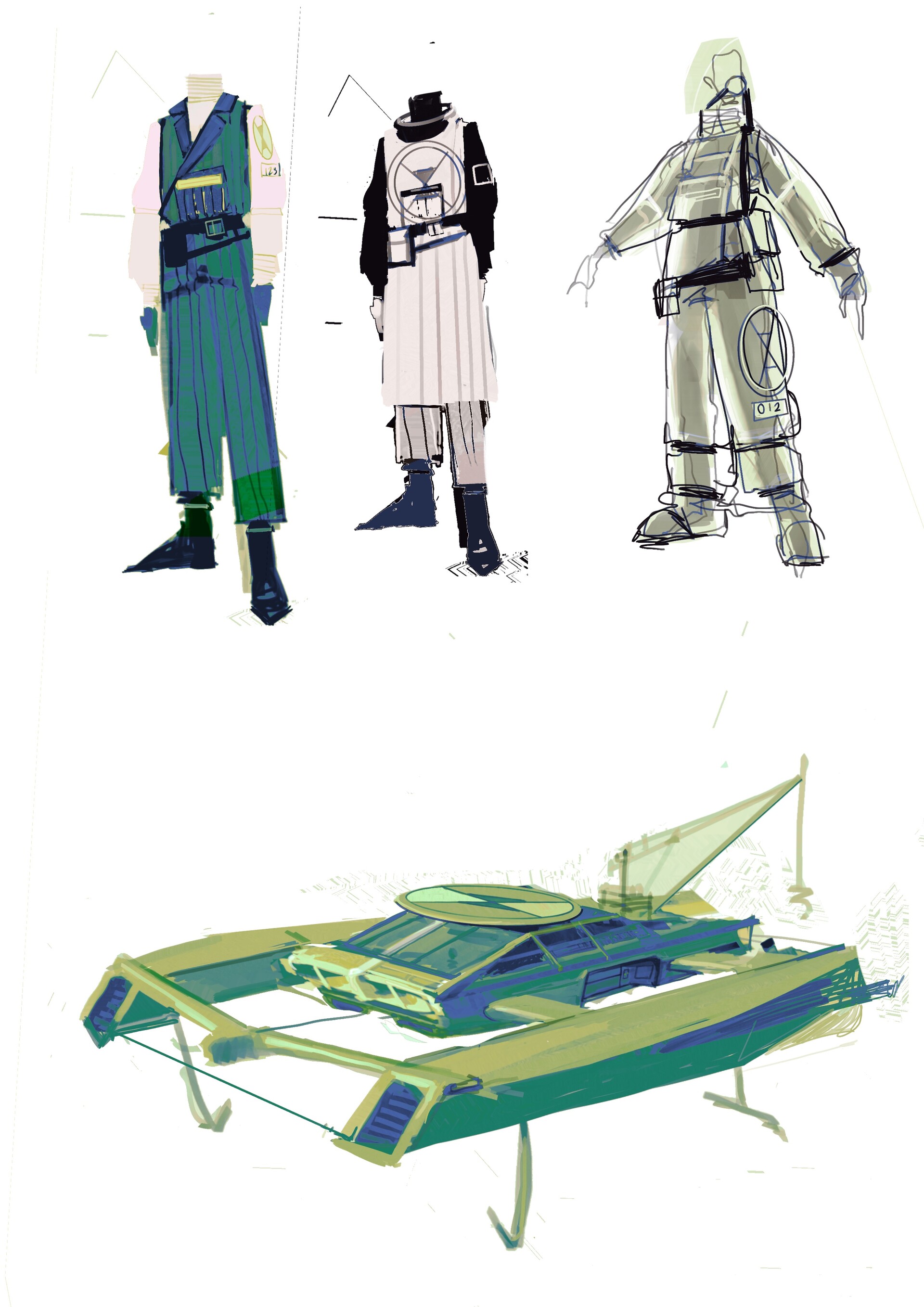 Emily Shilling - Hourglass Ship Concept Art