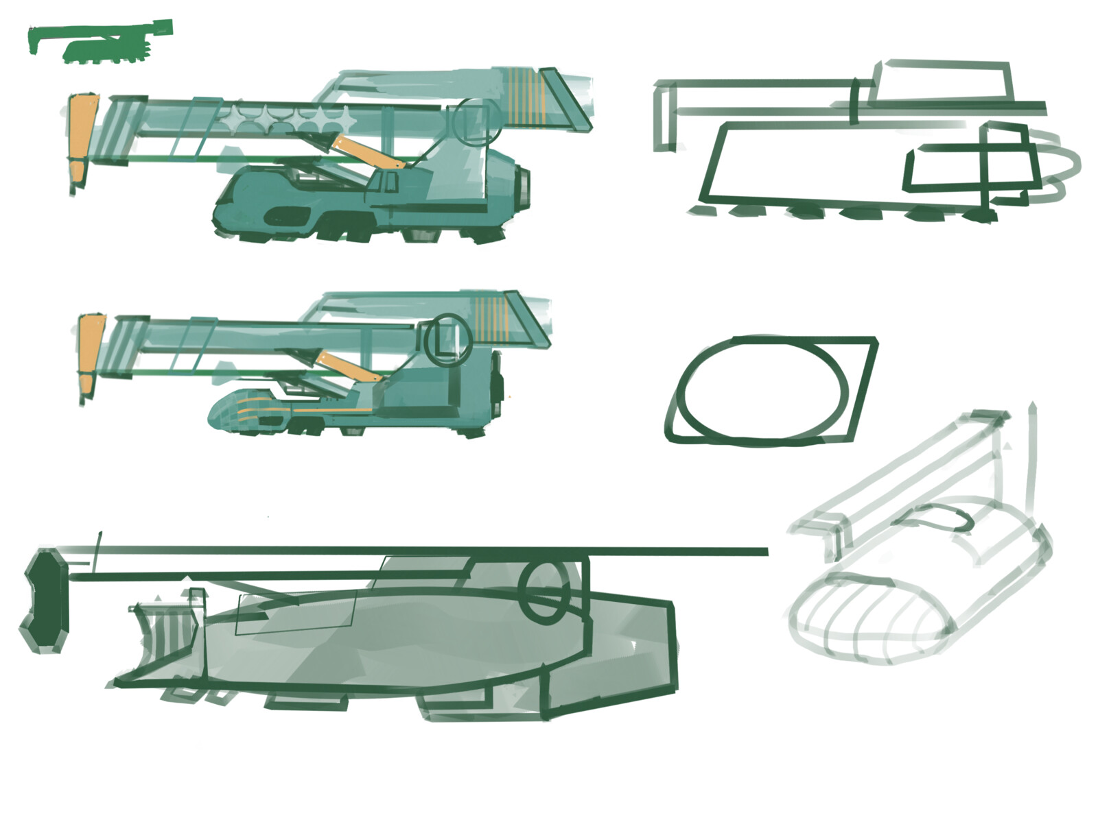 Emily Shilling - Hourglass Ship Concept Art