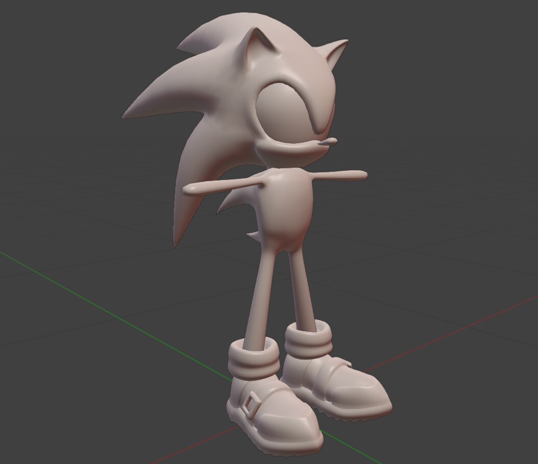XeonCat - Sonic 3D Model and Animation