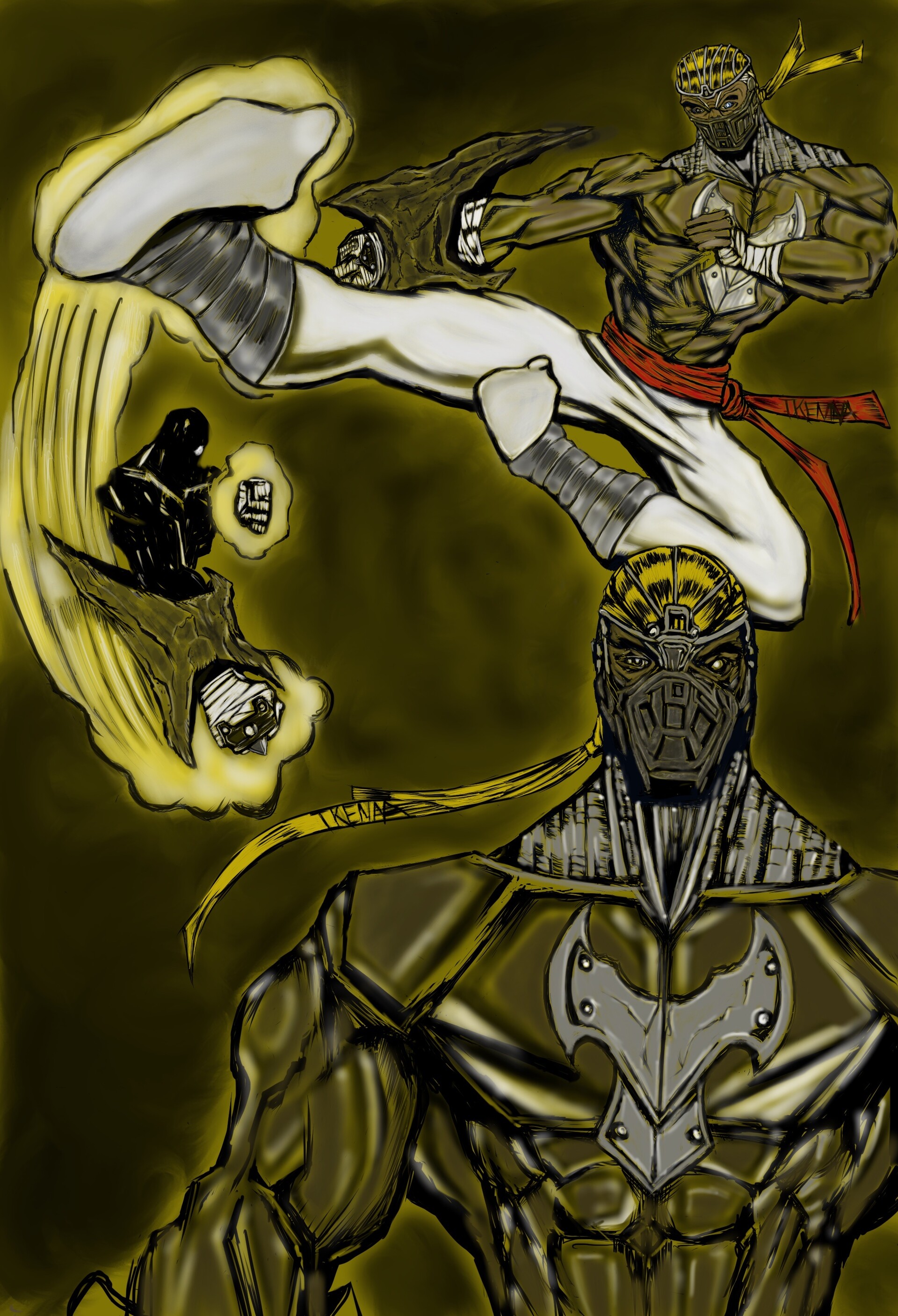 ArtStation - Rasmus (stoneface ninja of yellow fire)