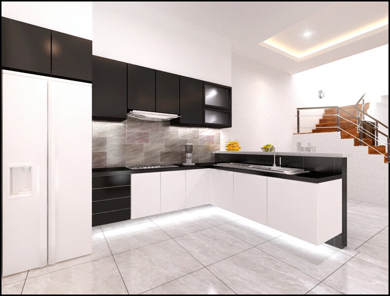 ArtStation - Kitchen Design & dining room