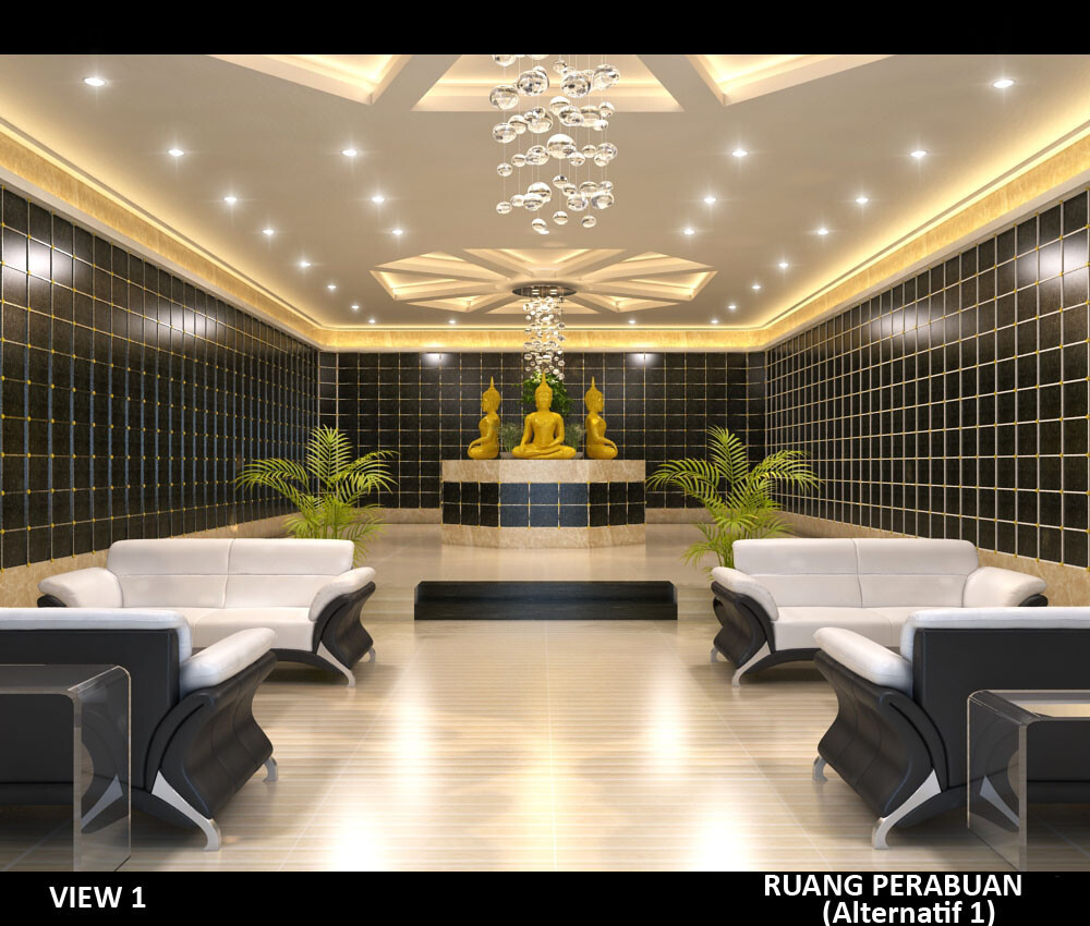 ArtStation Ash-Room Design- Funeral (temple)