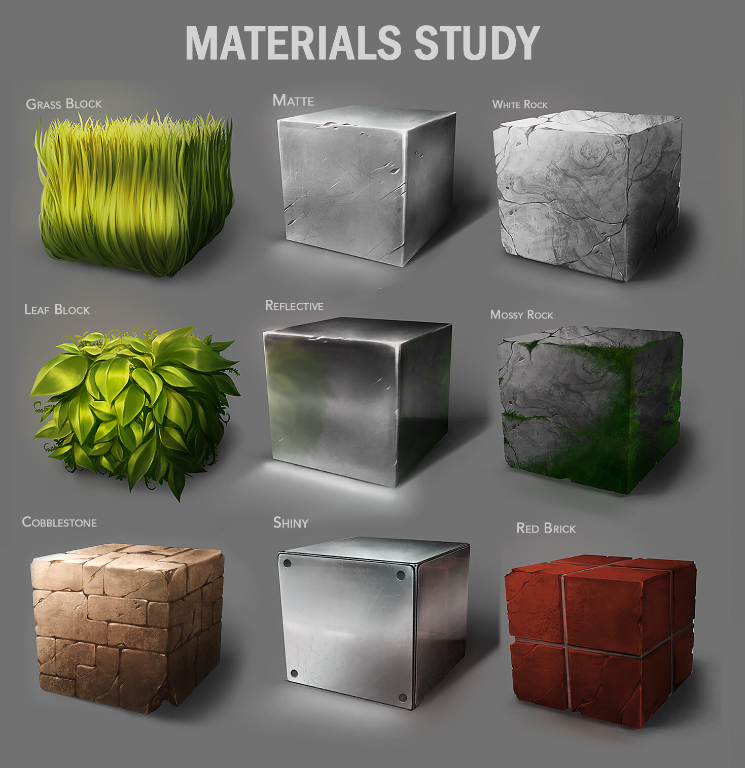ArtStation - Materials Study + Process