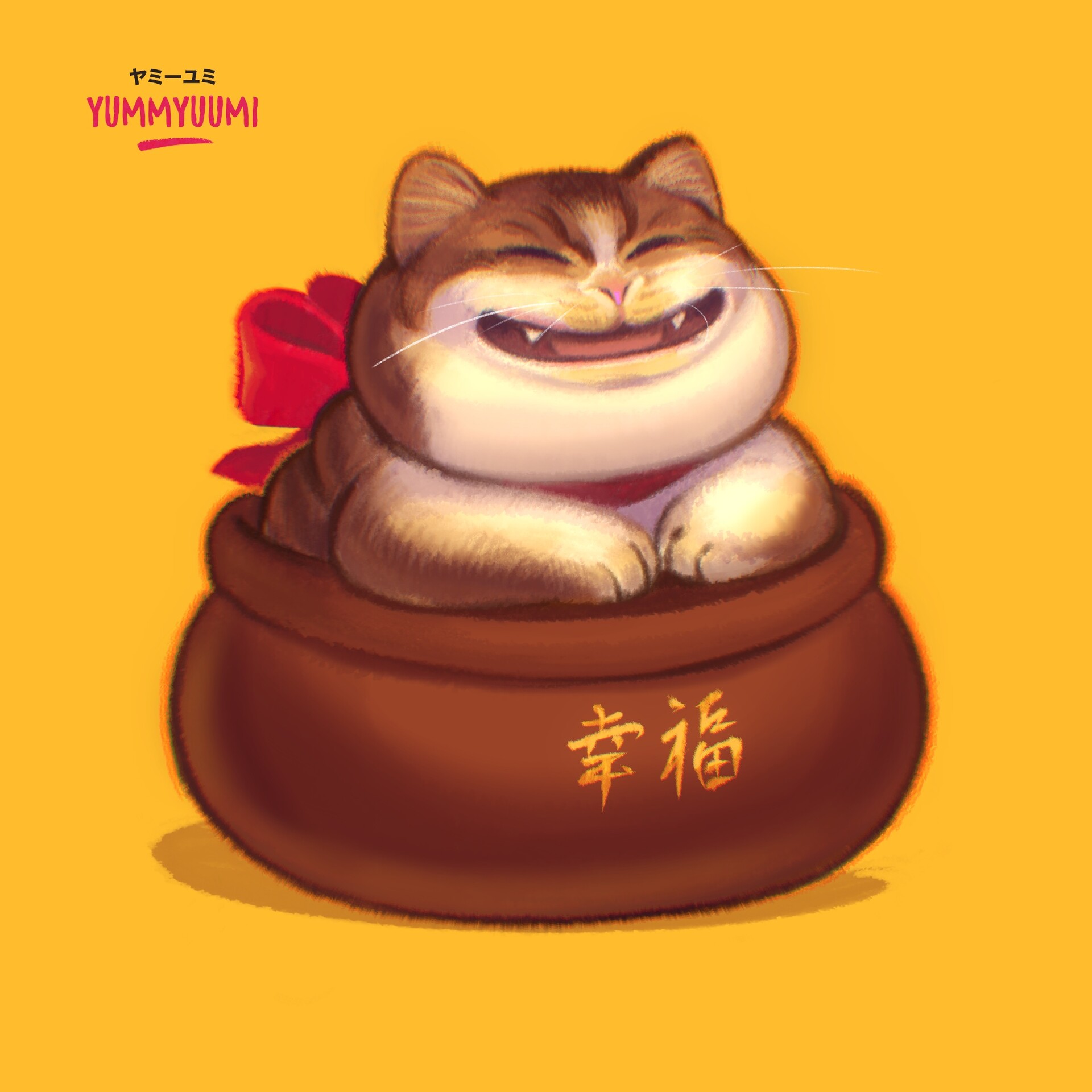 ArtStation - Cat in a pot