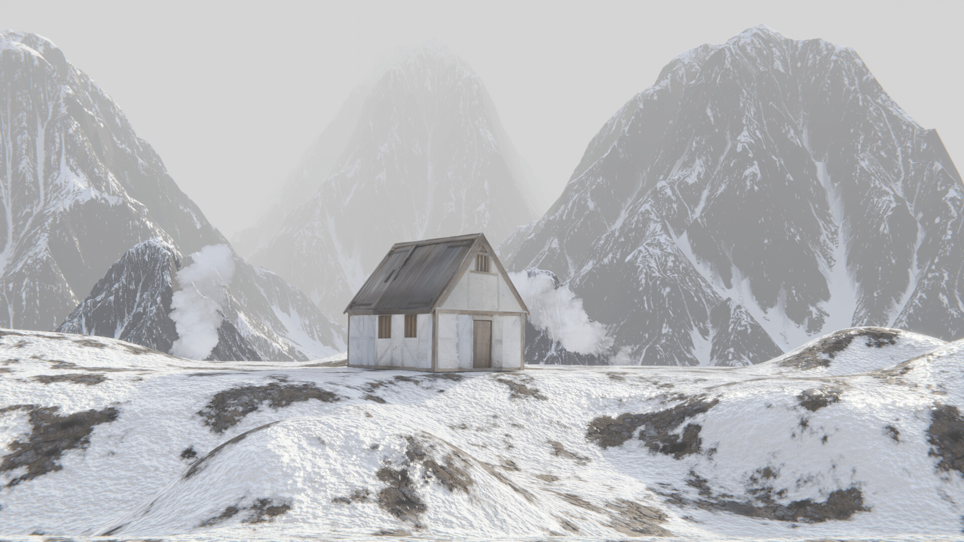 ArtStation - snow shack